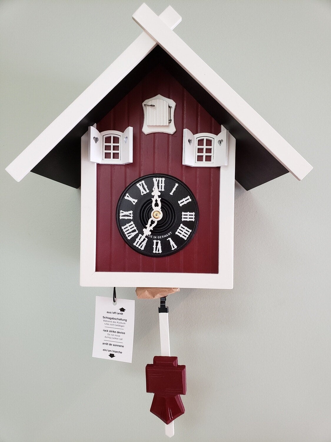 1-Day Red Barn Chalet Cuckoo Clock | The Red Stable, German Village ...