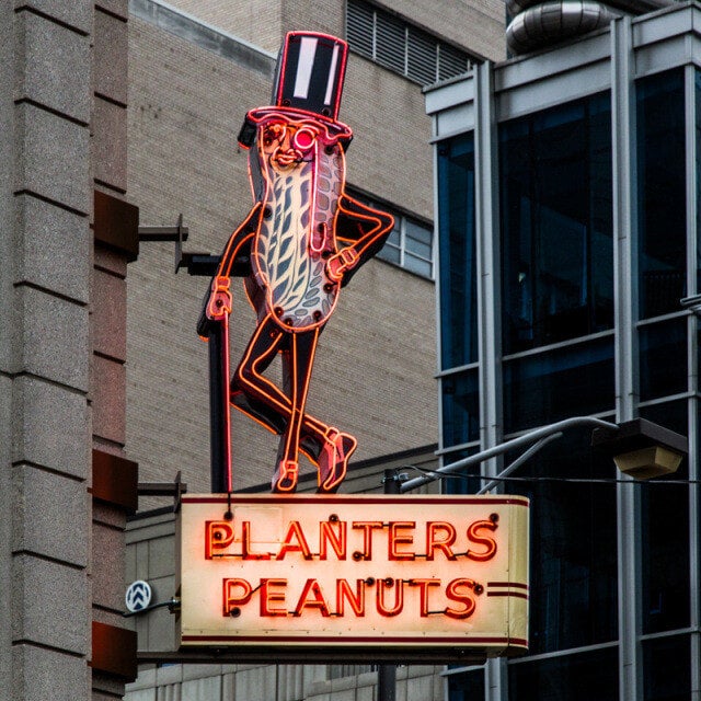 Planter's Peanut Sign Coaster | The Red Stable, German Village ...