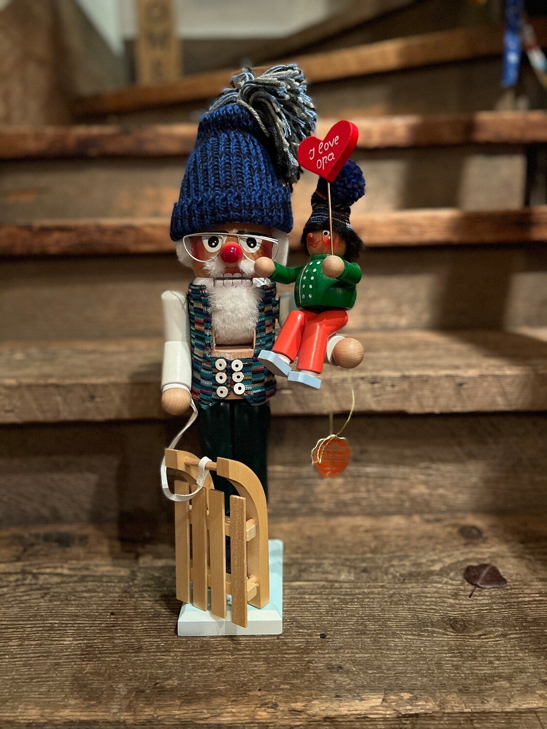 Grandpa and Grandson Nutcracker | The Red Stable, German Village ...