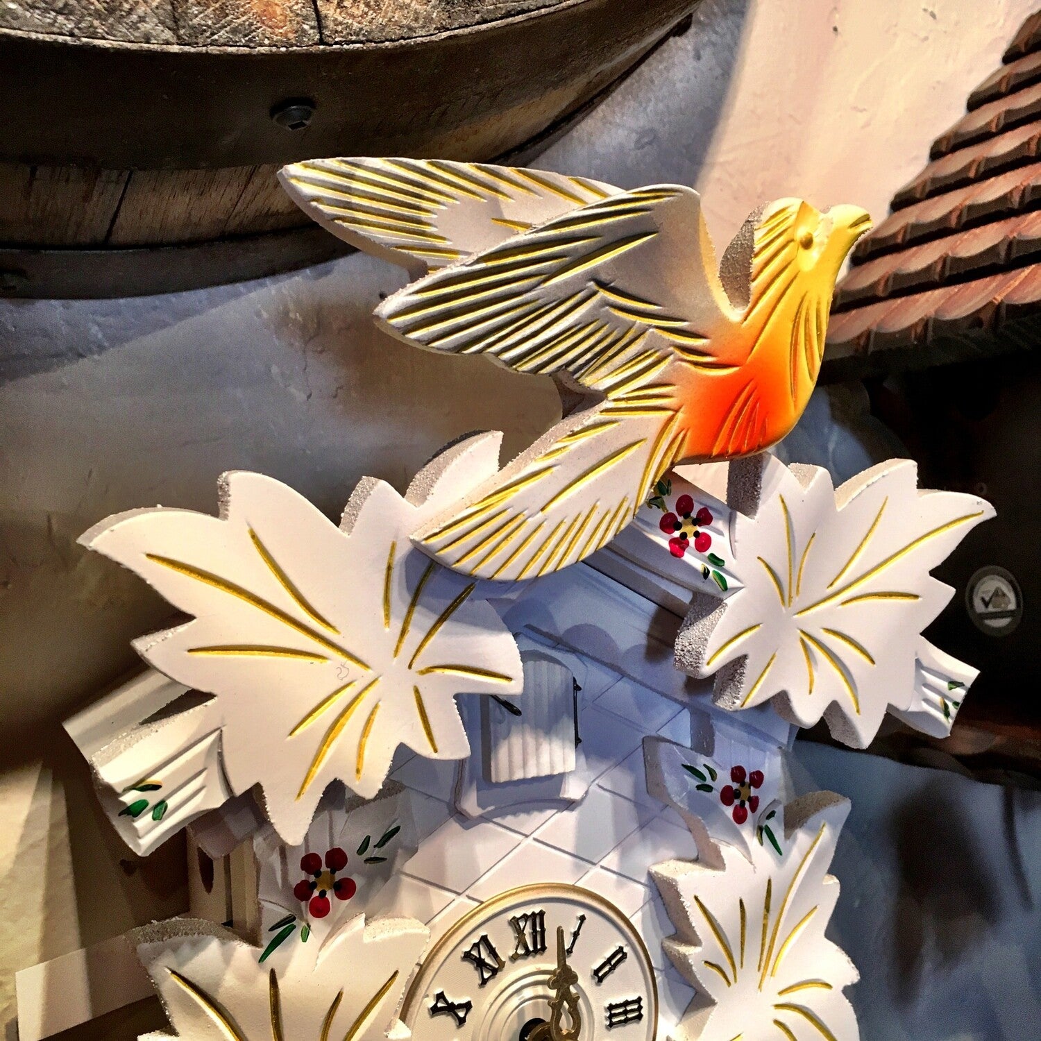 Cuckoo Clock Art Vintage Carved 1 Day Musical Cuckoo Clock With