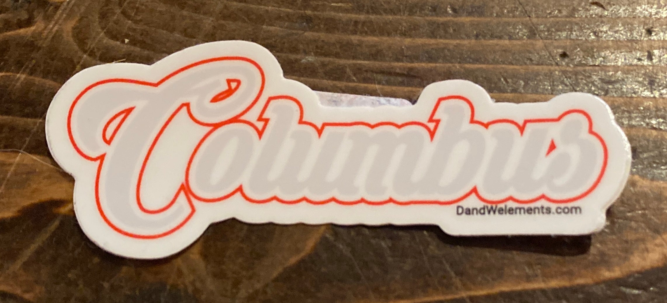Sticker Columbus Script | The Red Stable, German Village Souvenirs & Gifts!