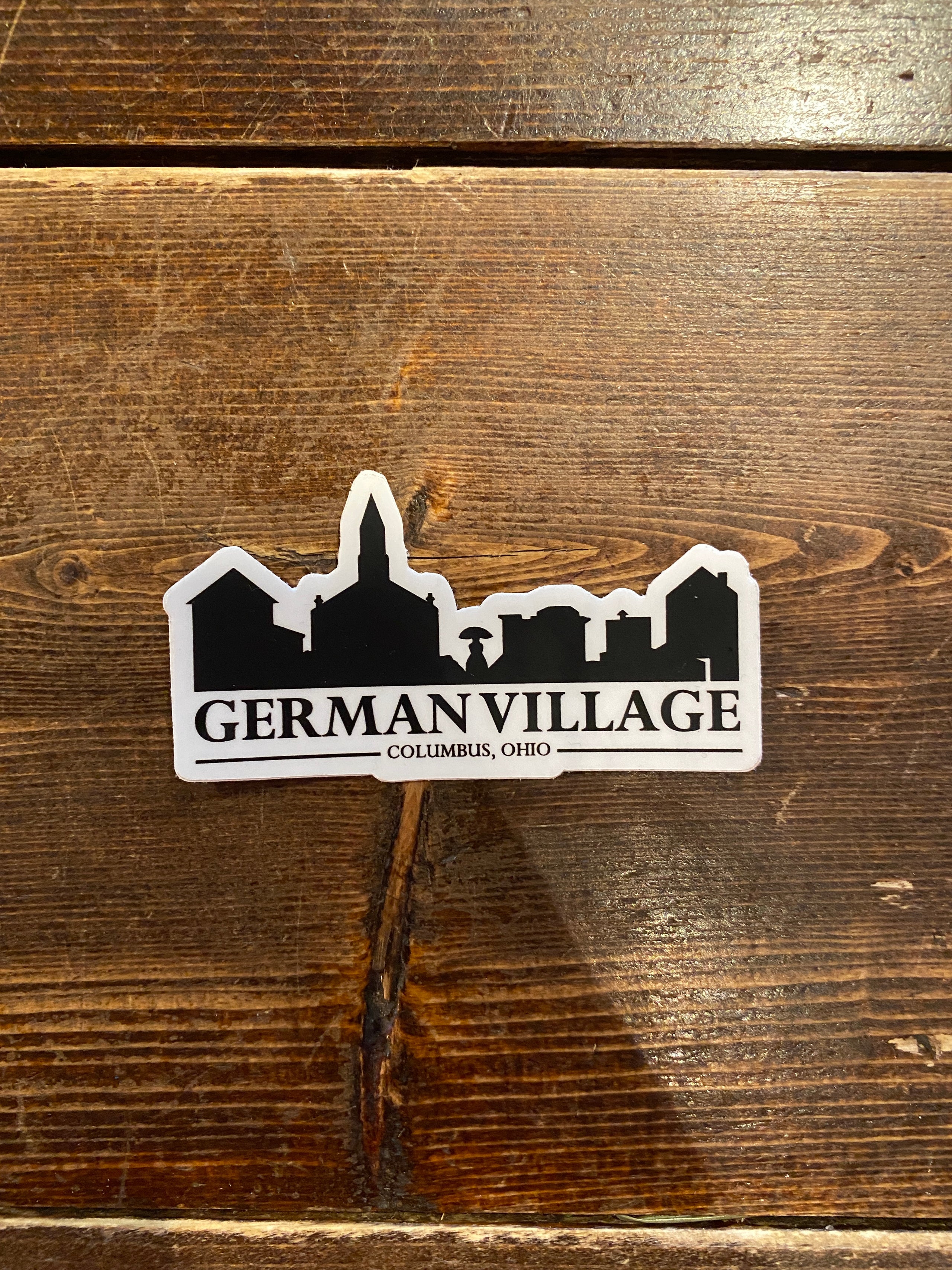 German Village Silhouette Sticker | The Red Stable, German Village ...